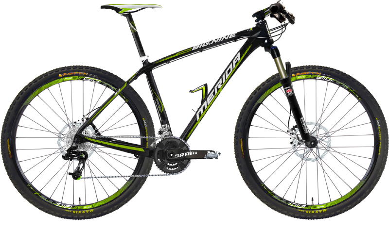 BIG NINE CARBON XO EDITION matný UD karbón (Team) | Merida